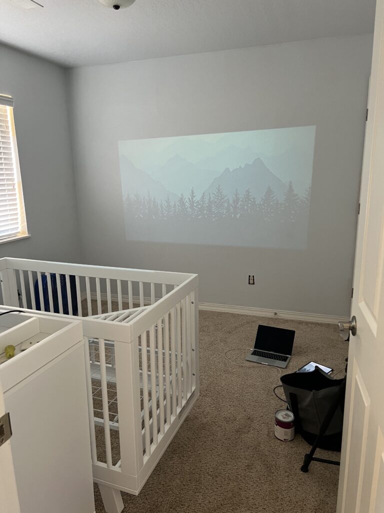 DIY Mountain Nursery Mural - DIY WITH DANIELLE