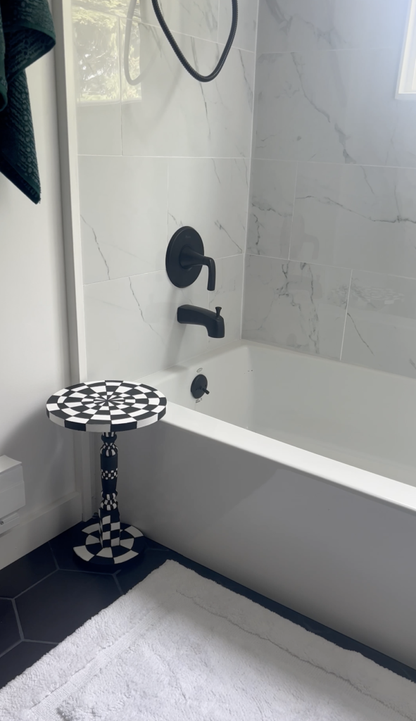 Whimsical Bathtub Side Table Makeover - DIY WITH DANIELLE