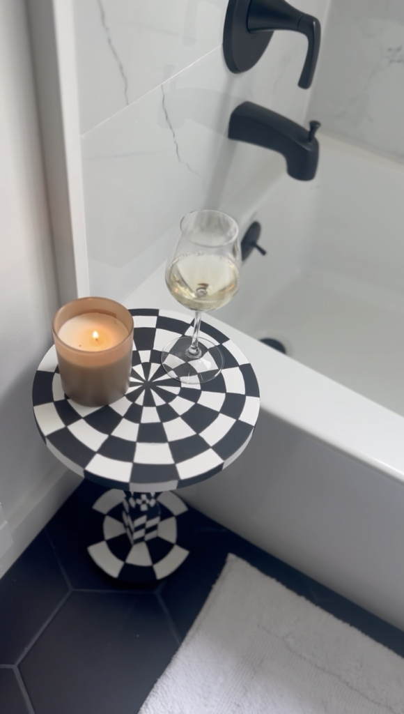 Whimsical Bathtub Side Table Makeover - DIY WITH DANIELLE